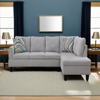 Flannel 4-Seat Couch Sofa Set - Beige Flannel - Walmart.com