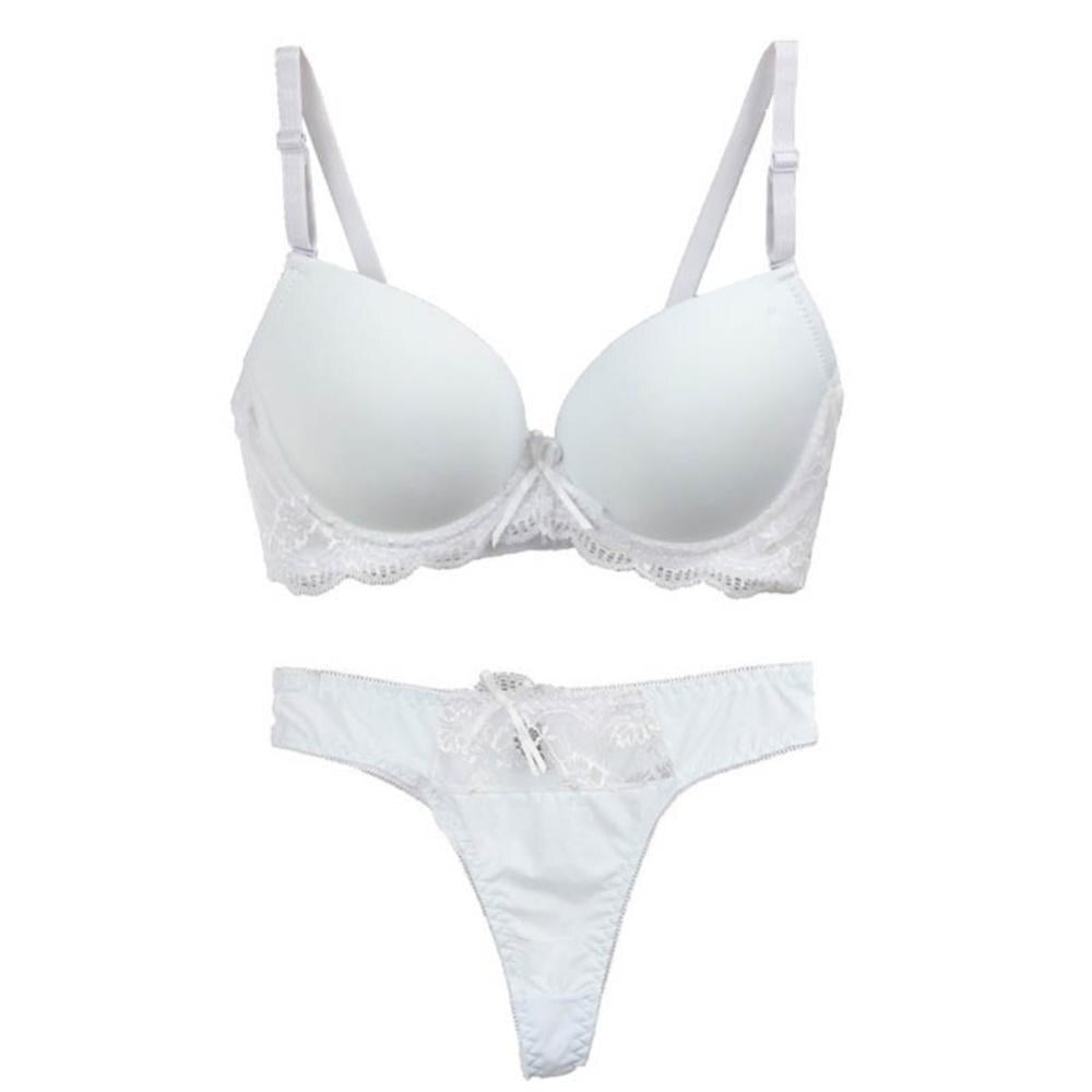 Deepwonder Women's Underwear Solid Vs Thong Bra Plus Sets Lingerie Suit ...
