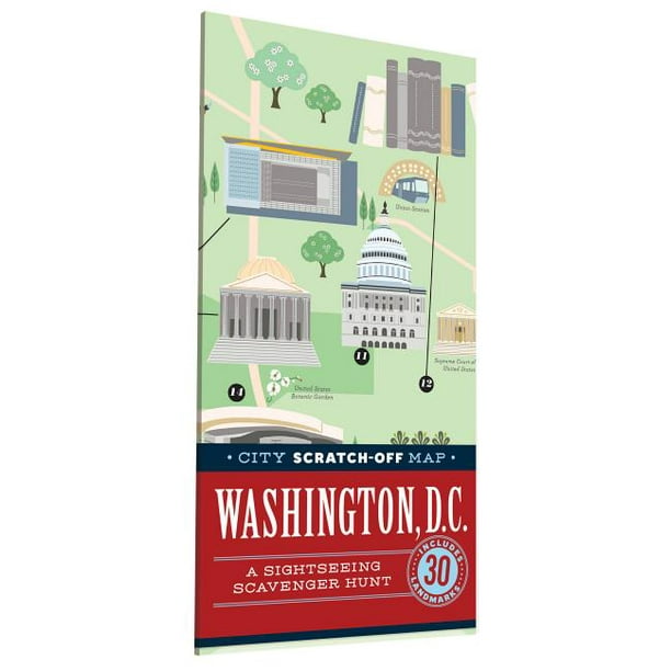 City scratch-off map: washington, d.c.: a sightseeing scavenger hunt ...