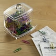 Officemate Self-Dispensing Paper Clip Holder, Clear, w/250 #1 Vinyl ...