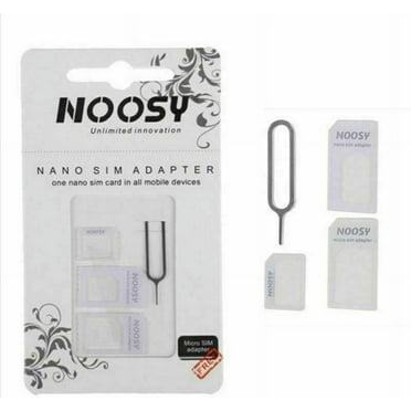 for Nano SIM Card Adapter 4 in 1 Converter Kit to Micro/Standard for ...