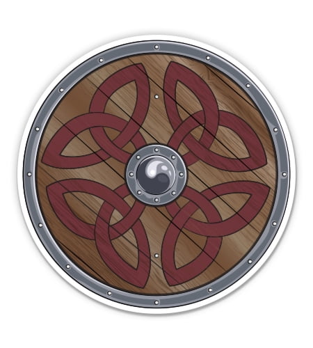 Viking Shield Norse - 12" Vinyl Sticker Waterproof Decal - Walmart.com