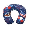 Memory Foam Travel Neck Pillow For Airplane Car Home Portable Soft ...