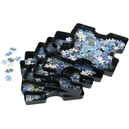 Puzzle Tray Sorting,6 Stackable Puzzle Sorting Trays Portable Jigsaw ...