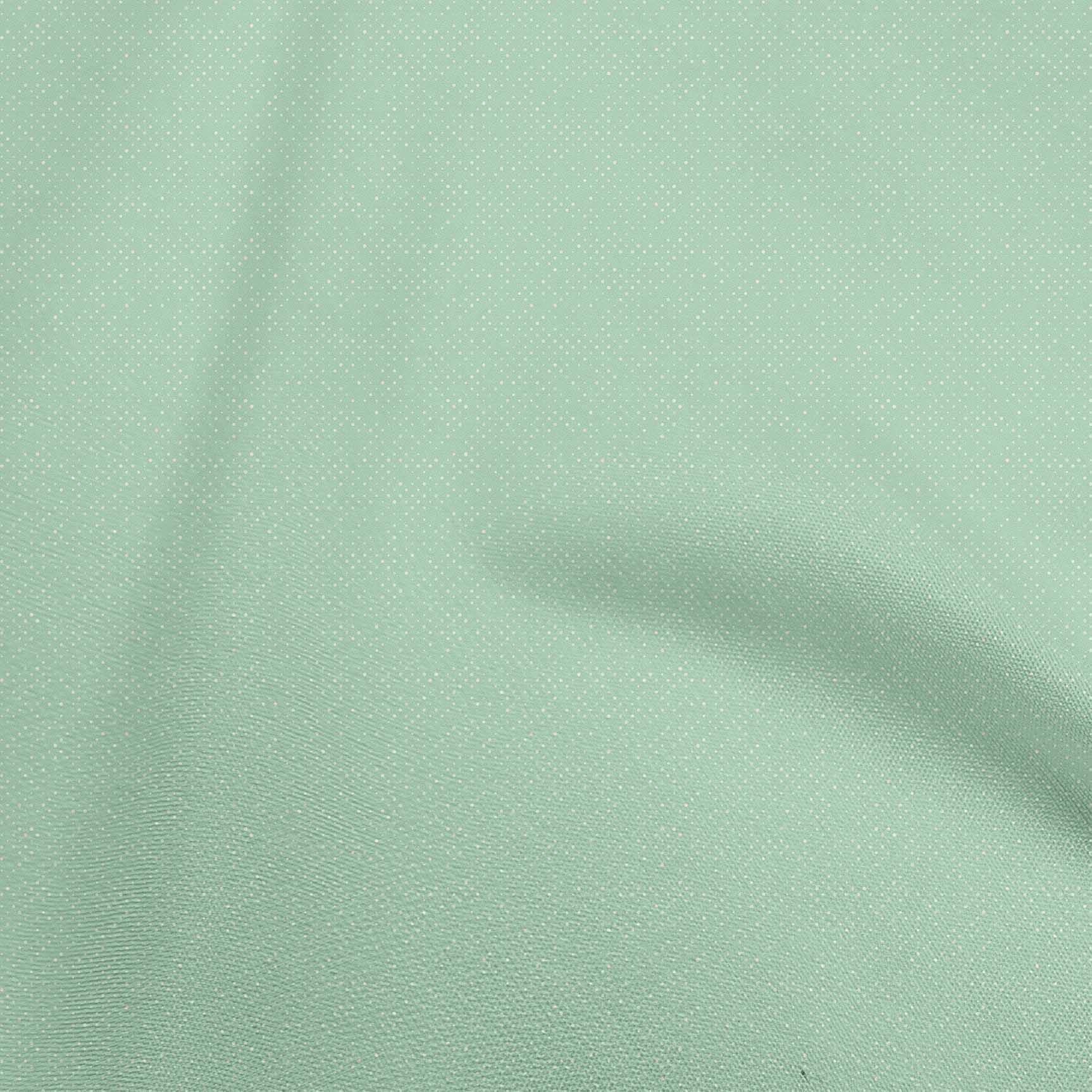 oneOone Cotton Silk Mint Green Fabric Dot Sewing Material Print Fabric ...