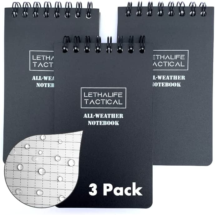 All Weather Notepad, Black, 3x5 - Fully Water Proof - Walmart.com