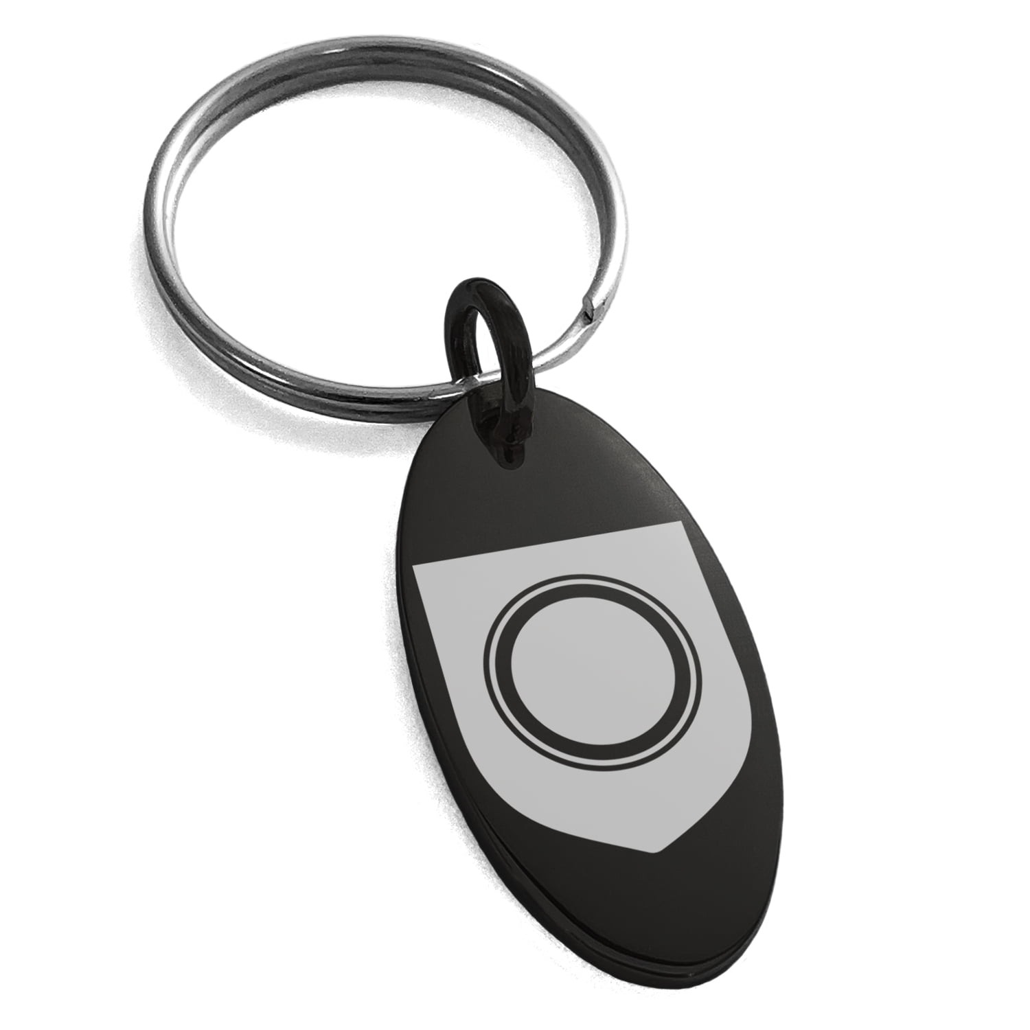 Stainless Steel Annulet Fidelity Coat of Arms Shield Engraved Small ...