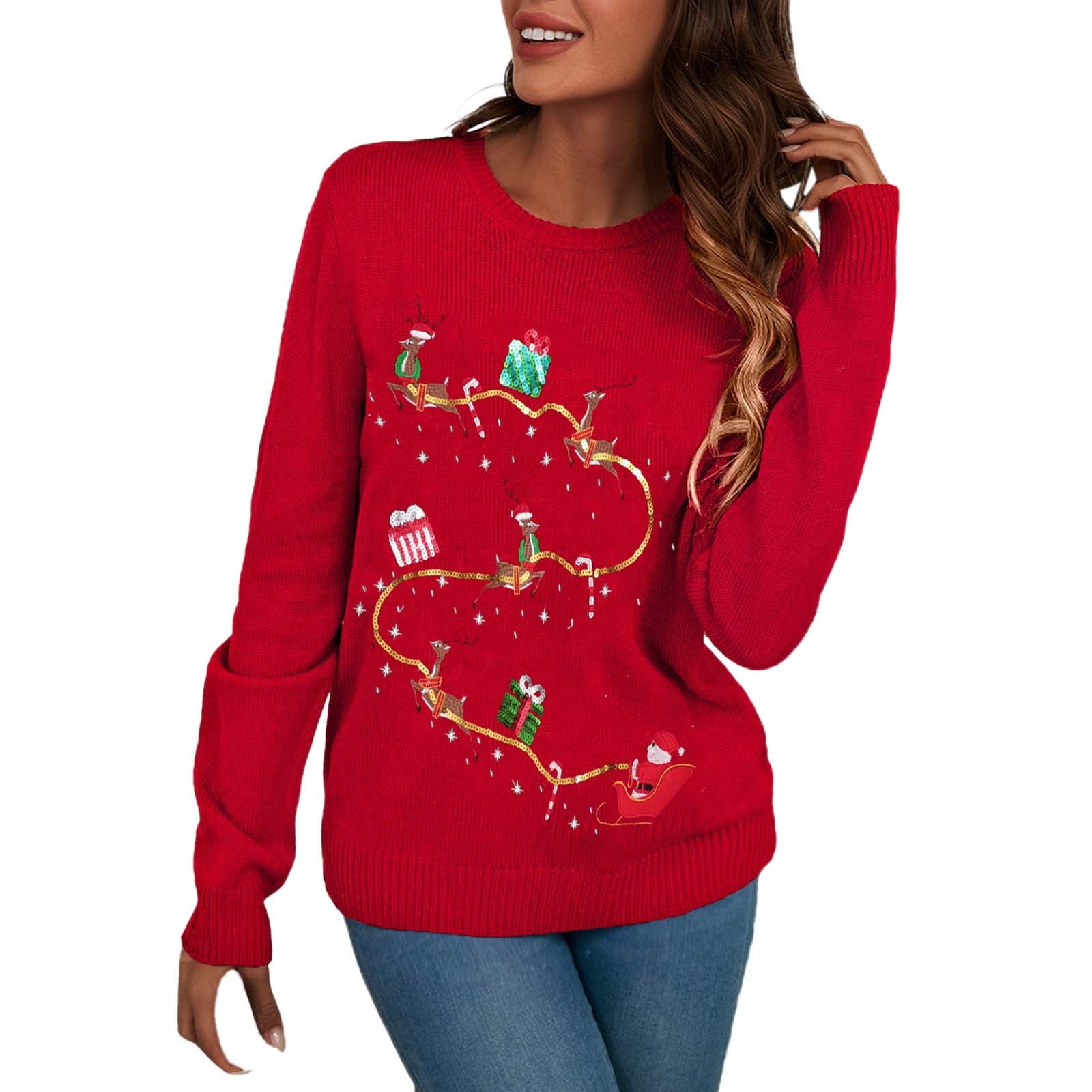 Click here for Zhanying Ugly Holiday Sweater Comfort Fit Printed... prices