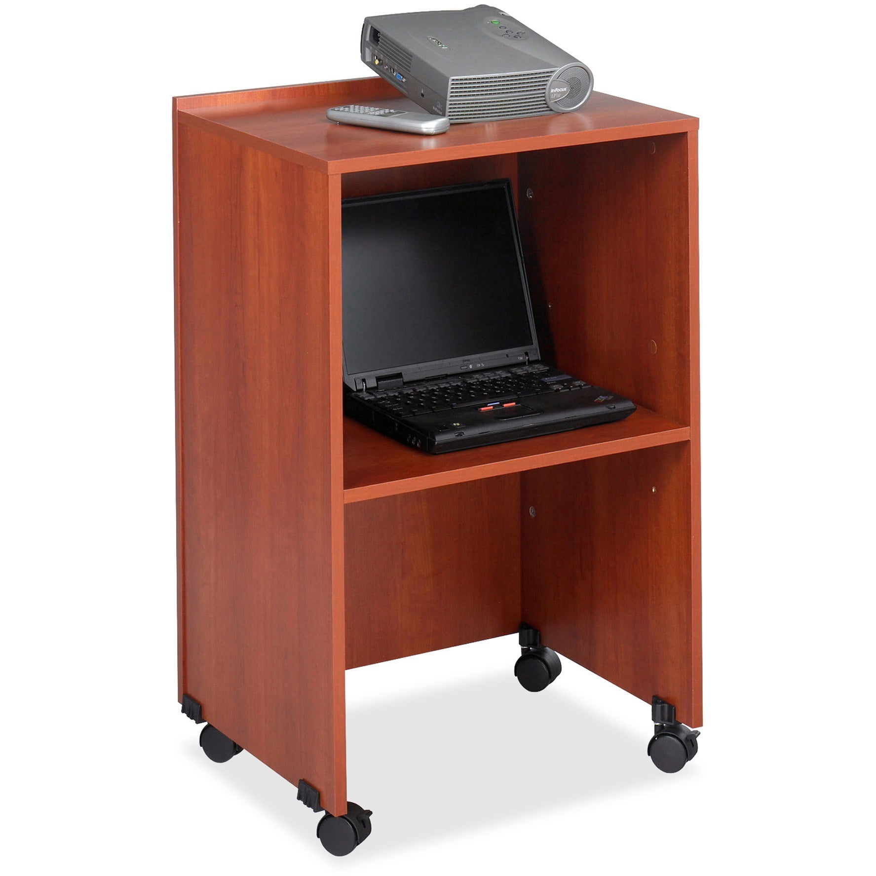 Safco, SAF8917CY, Lectern Base/Media Cart, 1 Each, Cherry - Walmart.com