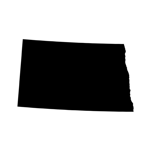 North Dakota Shaped Sticker Decal Die Cut - Self Adhesive Vinyl - Weatherproof - Made in USA ...