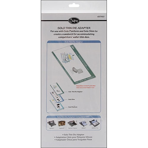 Sizzix BIGkick/Big Shot/Vagabond Solo Wafer, Thin Die Adapter - Walmart ...