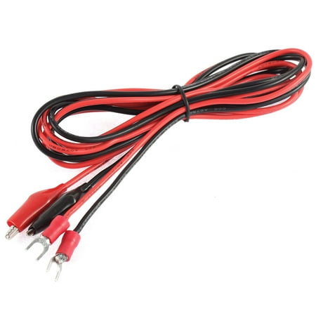 Multimeter Fork Terminal Alligator Clips Extension Test Leads Cable 1 ...