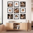 12x12 Picture Frame Set of 9, Display Pictures 8x8 with Mat or 12x12 ...