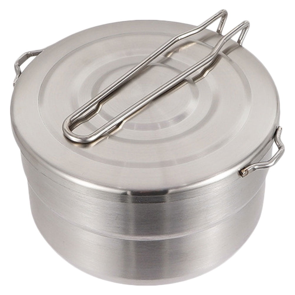 Hemoton Stainless Steel Outdoor Camping Pot Portable Camping ...