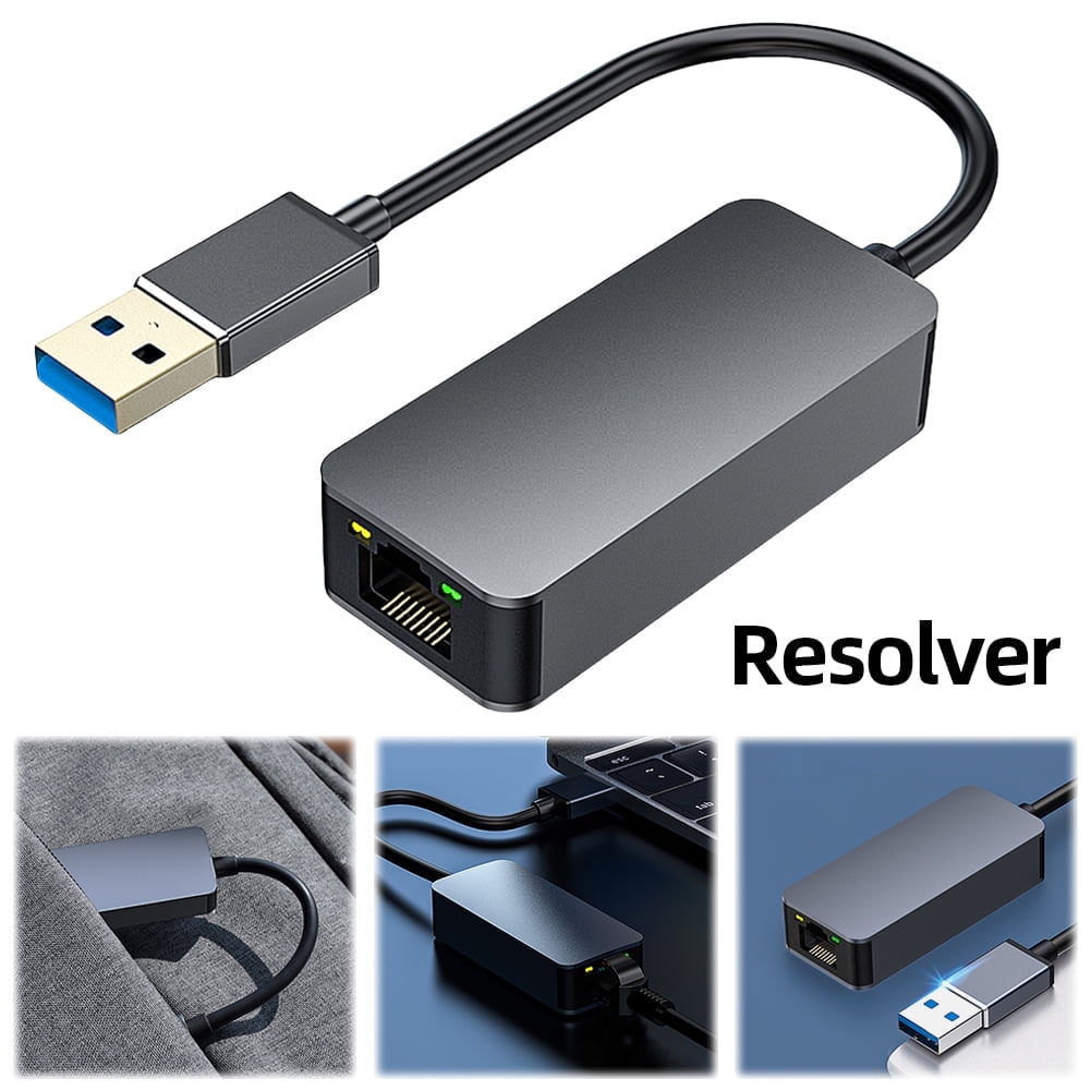 2500Mbps USB To RJ45 2.5G Wired Adapter Converter Aluminum Housing Type ...