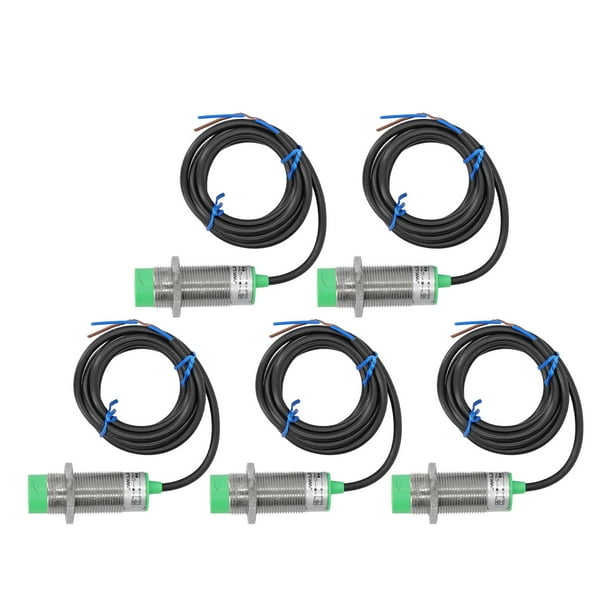 5 sensores de proximidad, sensor de aproximación inductivo M24, 400 mA ...
