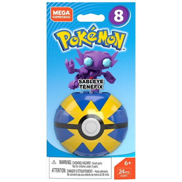 Mega Construx Pokemon Buildable Sableye Figure & Quick Ball - Walmart.com