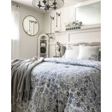 Stone Cottage Caldecott Cottage 230 Thread Count White Floral Patterns ...