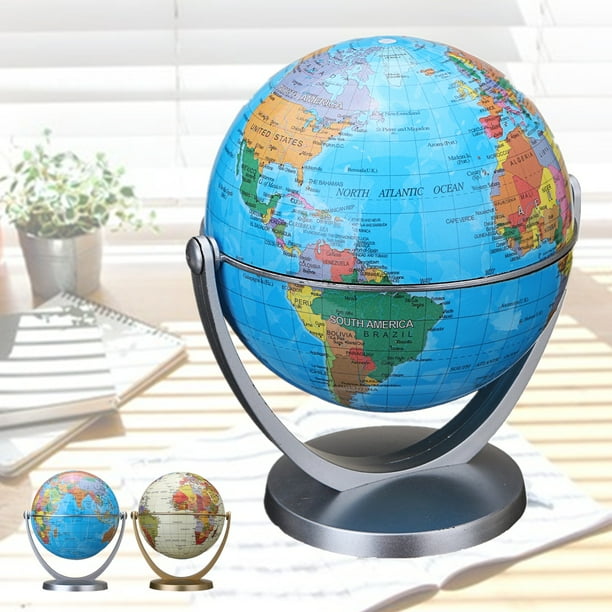 360° Rotating Desktop Globes Earth Ocean Globe World Geography Map ...