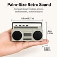 Sourcingbay Retro Mini Boombox, Vintage Tape Player, Rechargeable ...