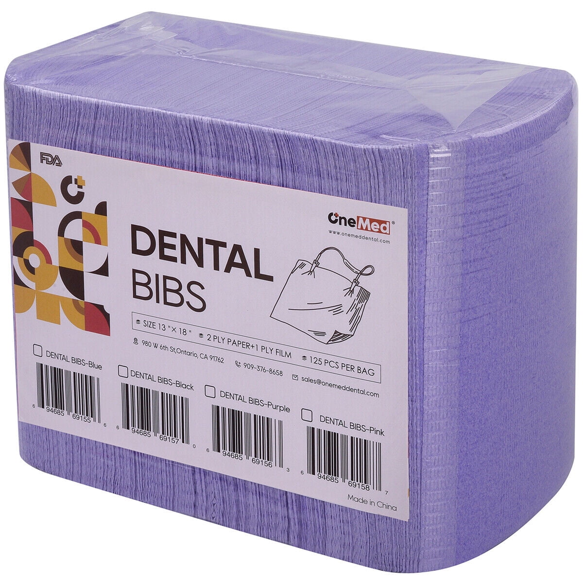 OneMed Disposable Dental Bibs Patient Bibs for Dental Tattoo Piercing ...
