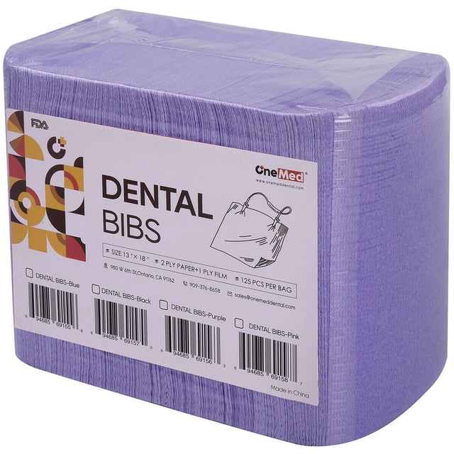 OneMed Disposable Dental Bibs Patient Bibs for Dental Tattoo Piercing ...