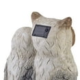 Alpine Corporation 16" Solar Owl Welcome Outdoor Statue - Walmart.com