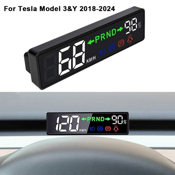 MYG for Tesla Model Y / 3 HUD Head-Up Display Speedometer Dashboard ...