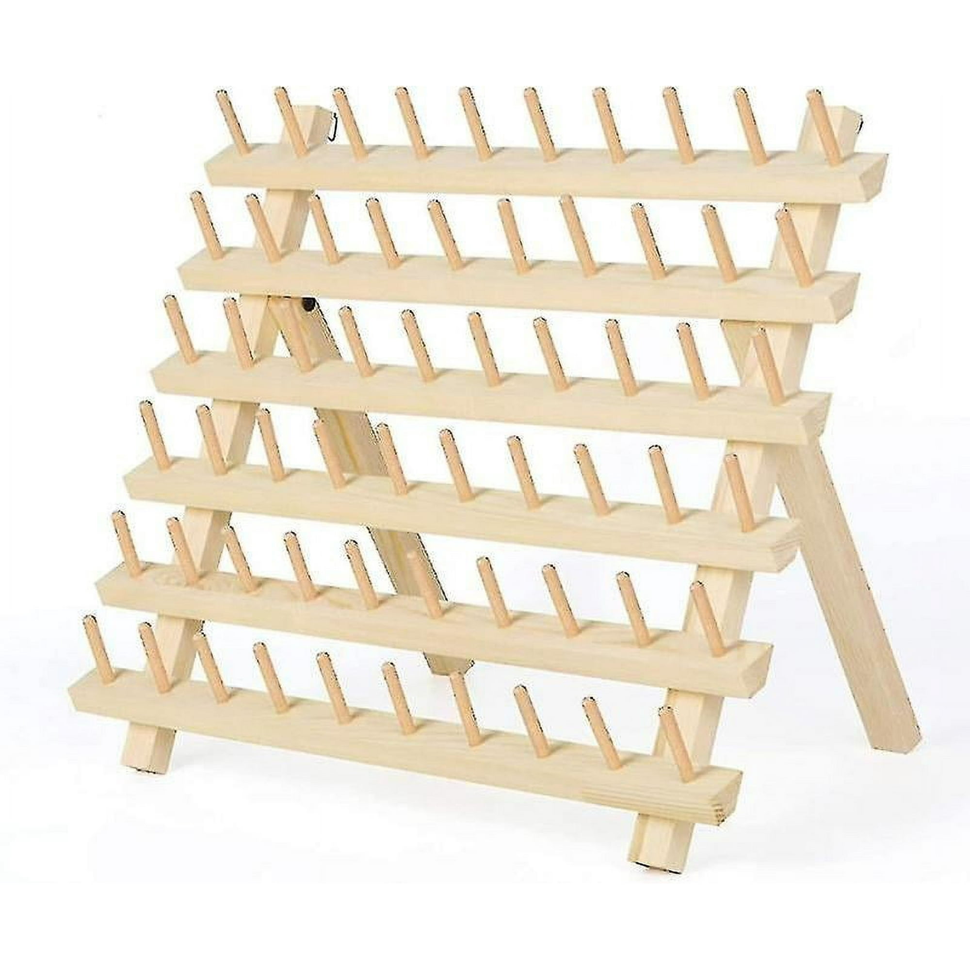 Click here for Nicegou 60-Spool Thread Rack  Wooden Thread Holder... prices
