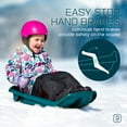 Gizmo Tron Titan Blue, Sitting Snow Sled with Hand Brakes, 120lbs, for ...