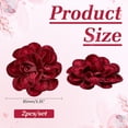 Cloth & Iron Shoe Buckle Clips Platinum Dark Red 85mm - Walmart.com