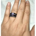 Matching Rings His Her Rings Couple Rings 1CT Purple CZ Women Wedding ...