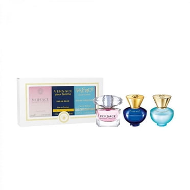 Versace Perfume - 5 Piece Bright Crystal Noir Mini Gift Set for Women ...