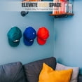 Adhesive Hat Hooks for Wall (8-Pack) - Minimalist Hat Rack Design, No ...