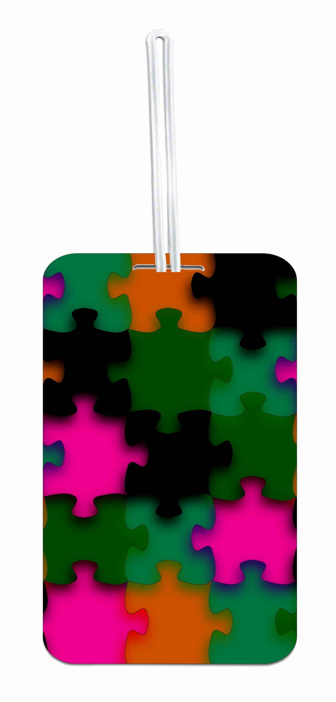 Jigsaw Puzzle Print Double Sided Luggage Identifier Tag - Walmart.com