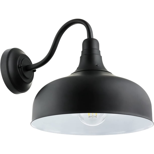 Sunlite Gooseneck Rustic Barn Light Fixture, Wall Mount, Medium Base ...