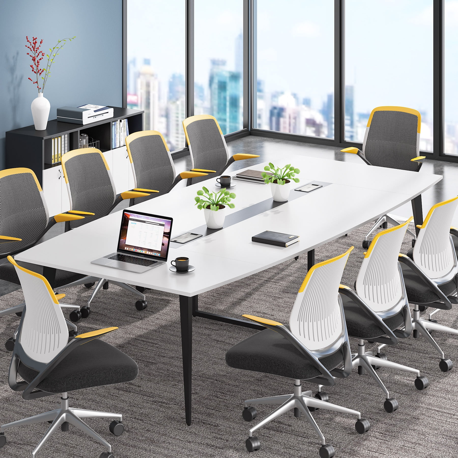 8FT Conference Table for Office Meeting Conference Room - Walmart.com