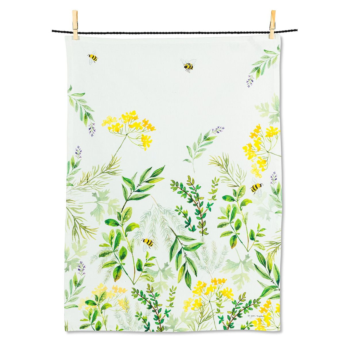 Set of 12 Herb Garden Tea Towel - Walmart.com