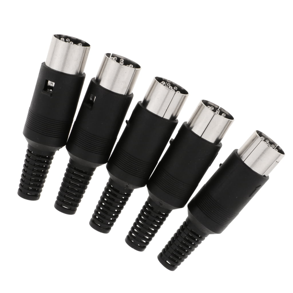 Buy DIN 3 4 5 6 7 8 Pin Male Plug with Handle Socket DIN Audio Wire ...