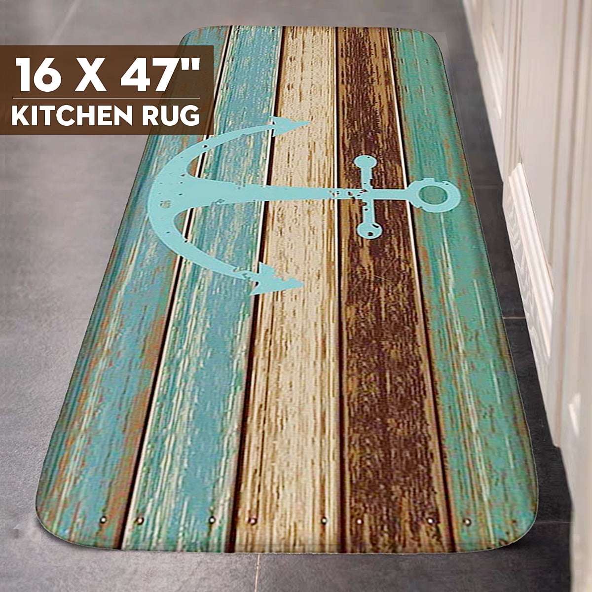 Cozy Retro Living Anti Fatigue Mat Kitchen Mat Non Slip Stain Resistant ...