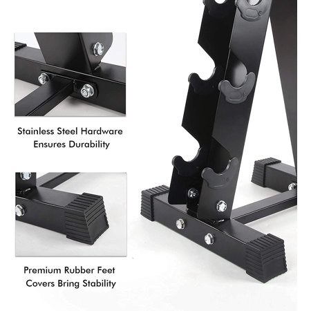 A-Frame Steel Dumbbell Rack, 3-Tier / 5-Tier Hand Weights Storage Stand ...