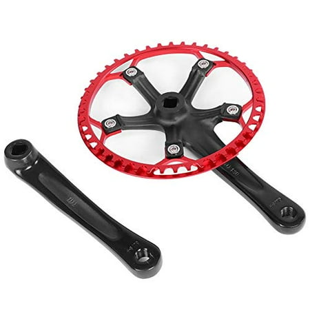 Bicycle Crankset, Single Speed Crankset Mountain Bike Aluminum Alloy ...
