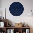 10 Inch Navy Blue Wall Clock, Minimalism Geometric Texture Modern Art ...