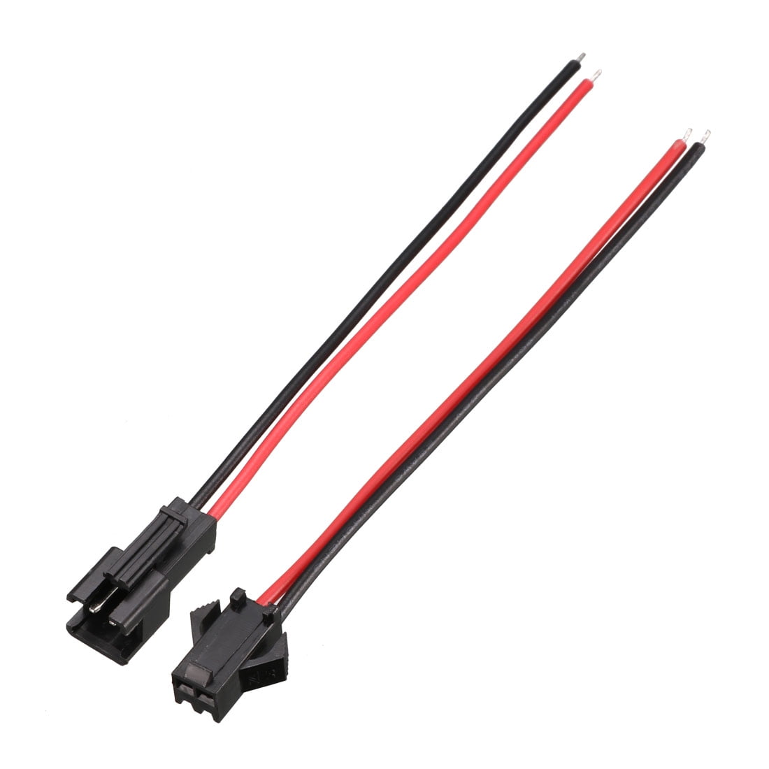 5 Pairs JST SM Connector 2P EL Wire Cable Cord Male 11cm Female 10cm ...