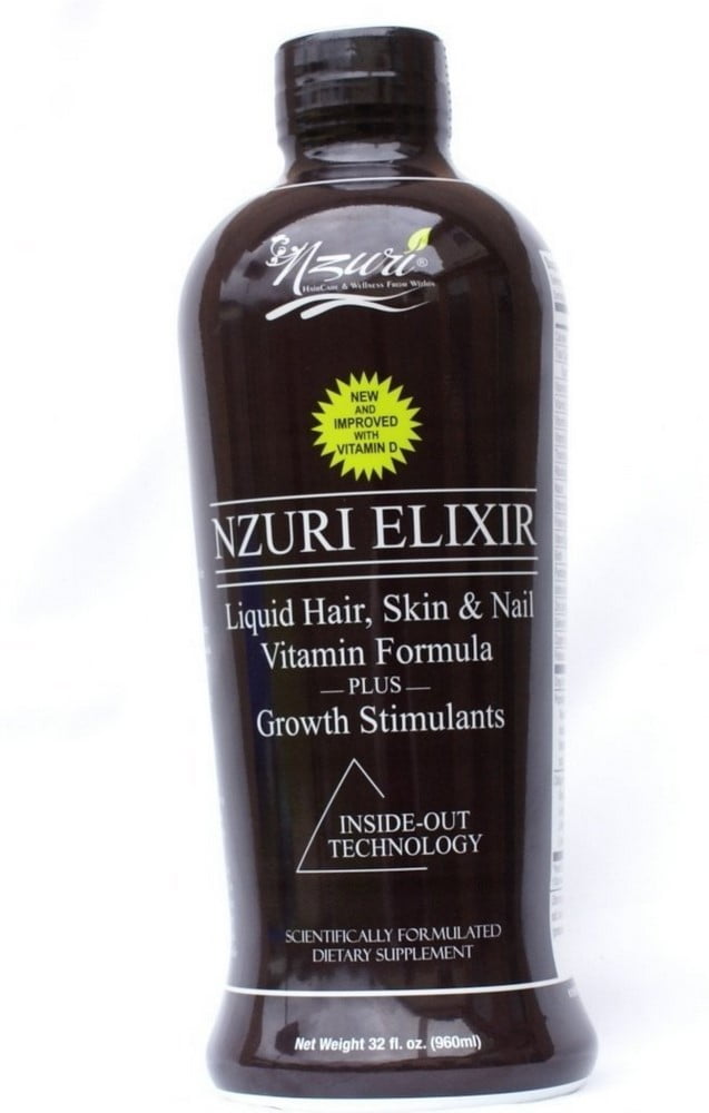 Nzuri Elixir Liquid Hair Vitamin Plus Growth Stimulants 32 oz - Walmart.com