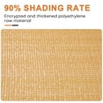 Beige Shade Cloth-90% Shading Rate Sunblock Mesh with Aluminum Grommets ...