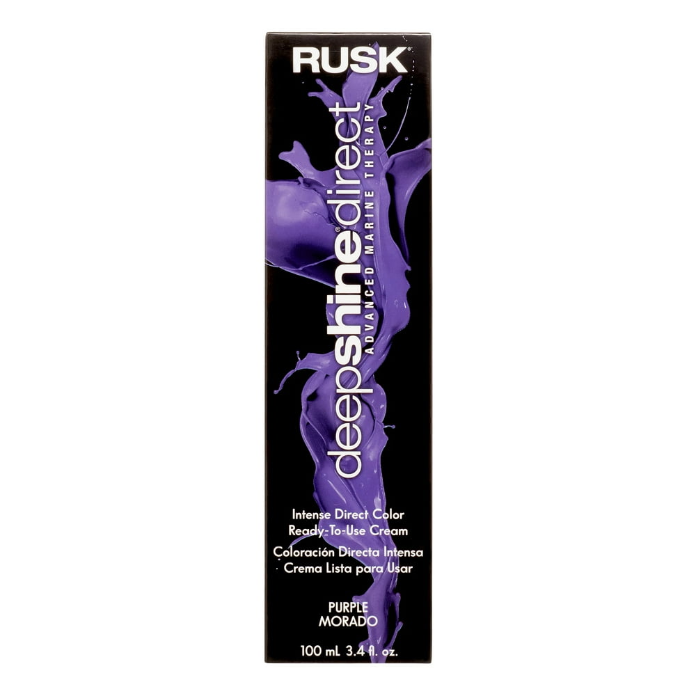 Rusk - Rusk Deepshine Direct Ready-to-Use Cream Hair Color, Purple, 3.4 ...