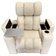Sillon Reclinable Reposet con mesa y portavasos para cinema en casa en ...