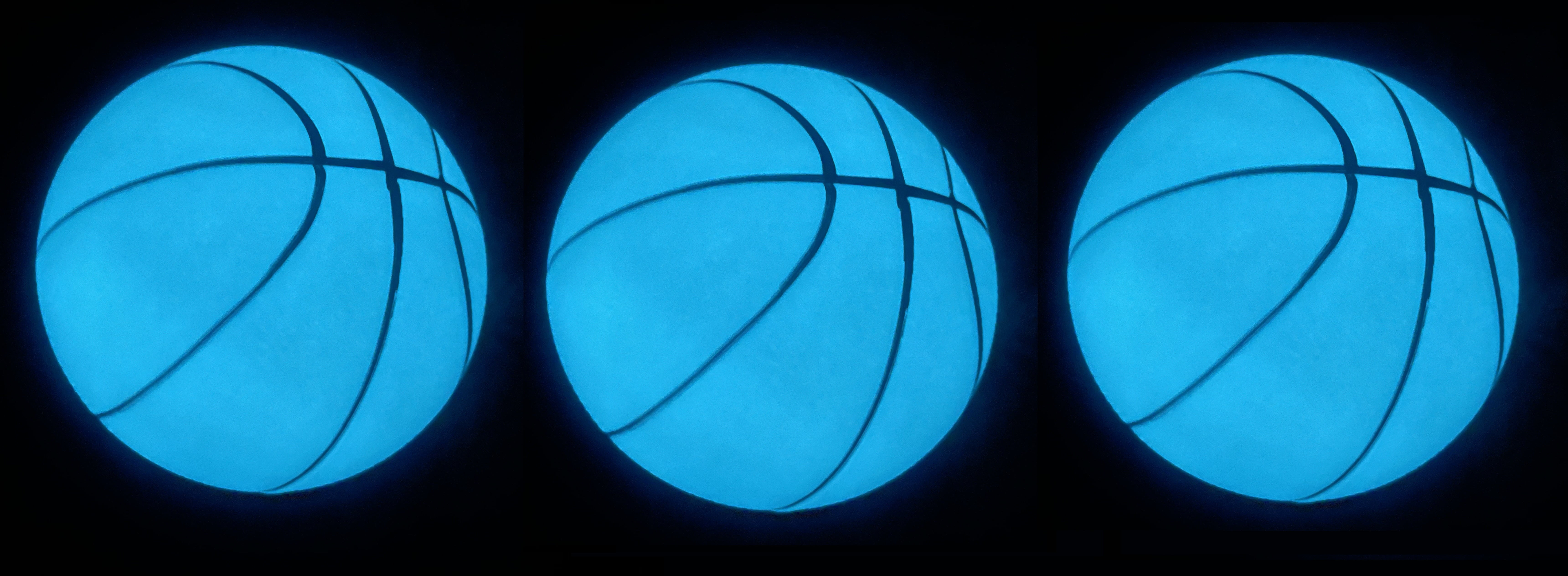 Toys+ 3 Pack! Inflatable Blue Glow in The Dark Mini Basketballs ...