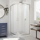 DreamLine Prime 36 in. D x 36 in. W x 74 3/4 in. H Frosted Framed Sliding Shower Enclosure in ...